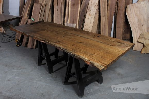 Ash Stained Live Edge Counter Top - Anglewood Furniture
