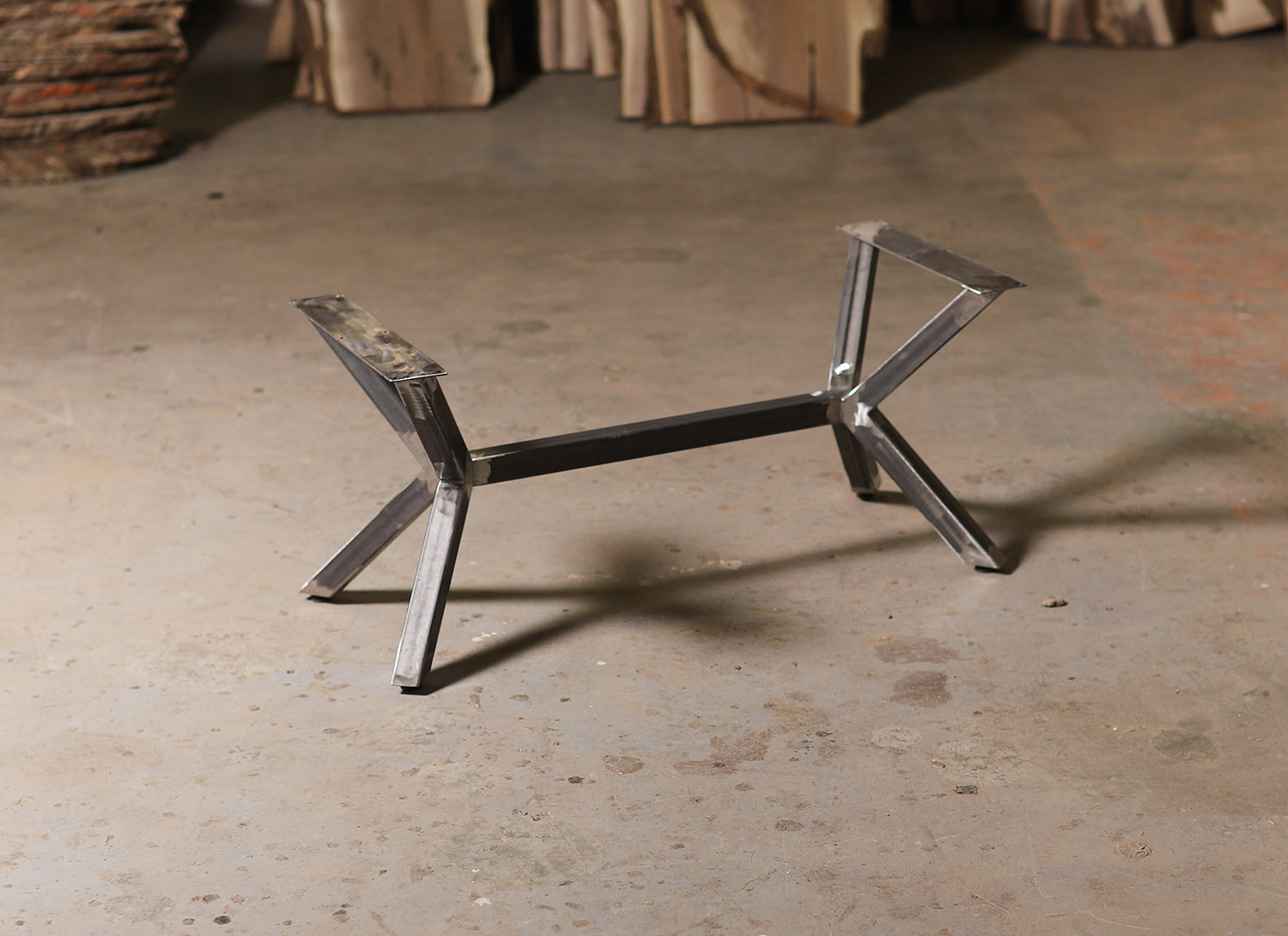 Metal Work for Custom Dining Table in Toronto | Angle Wood