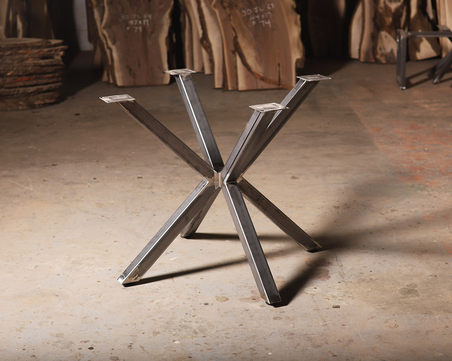 Metal Work for Custom Dining Table in Toronto | Angle Wood