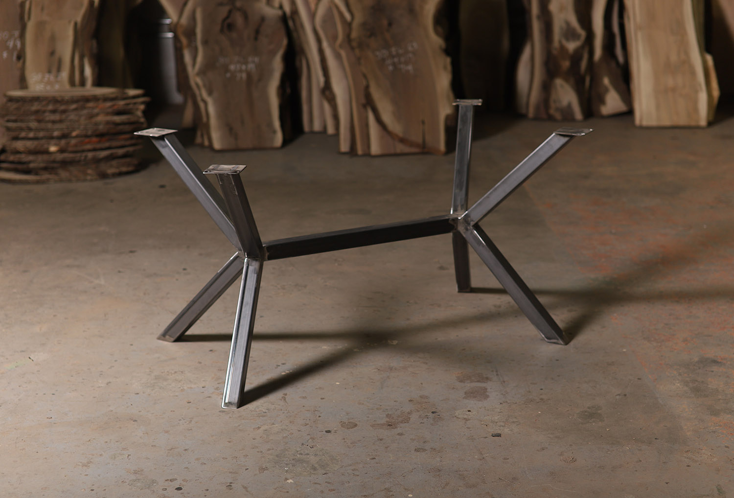 Metal Work for Custom Dining Table in Toronto | Angle Wood