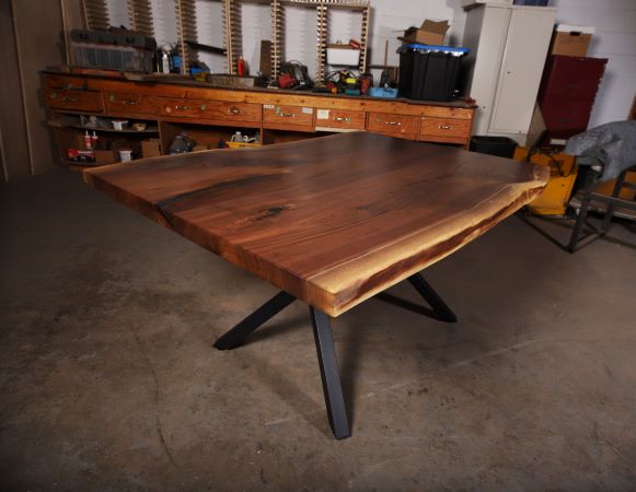 Small Walnut Kitchen Table - Anglewood Furniture