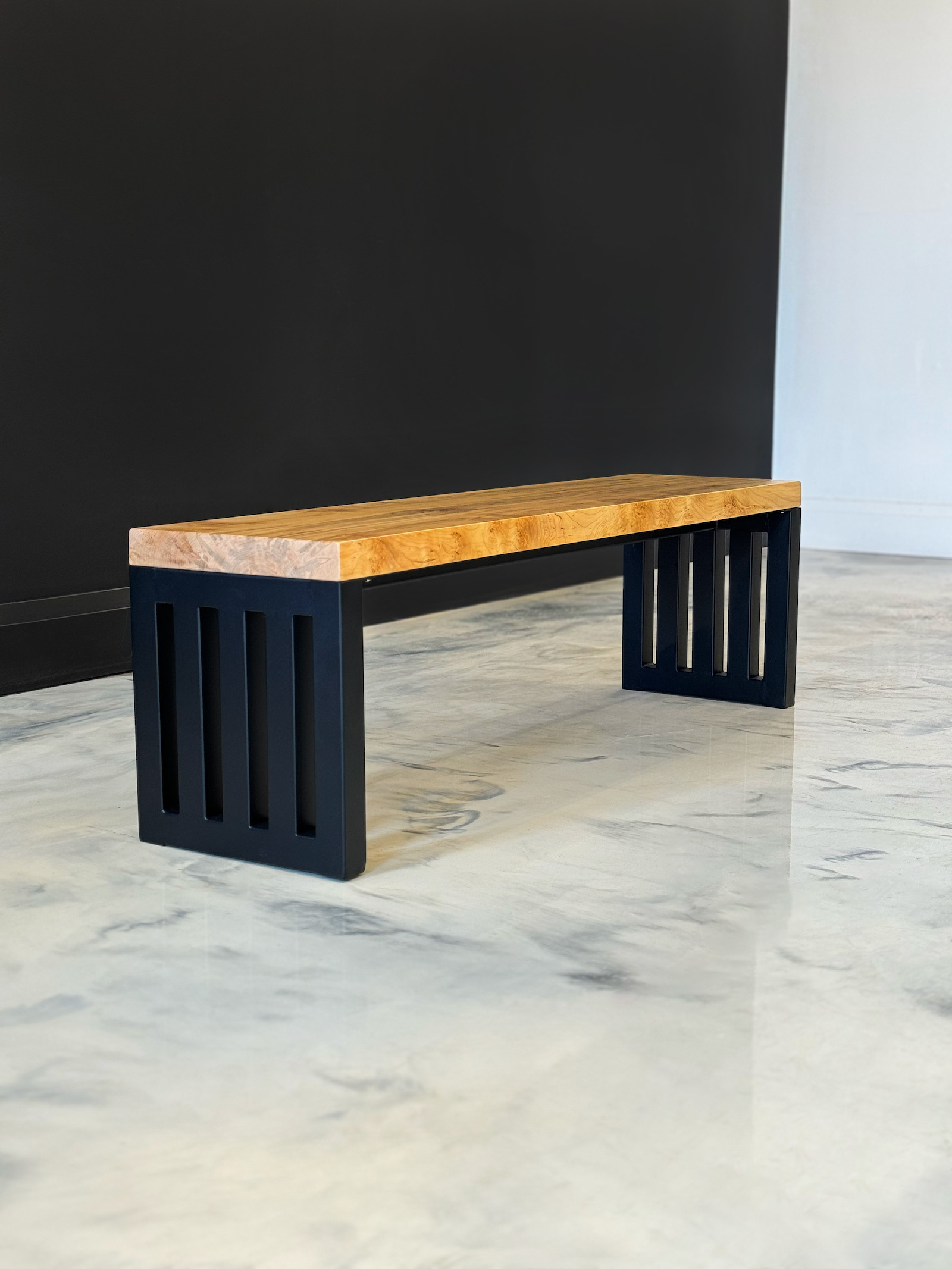 Maple Wood Bench - Anglewood Furniture